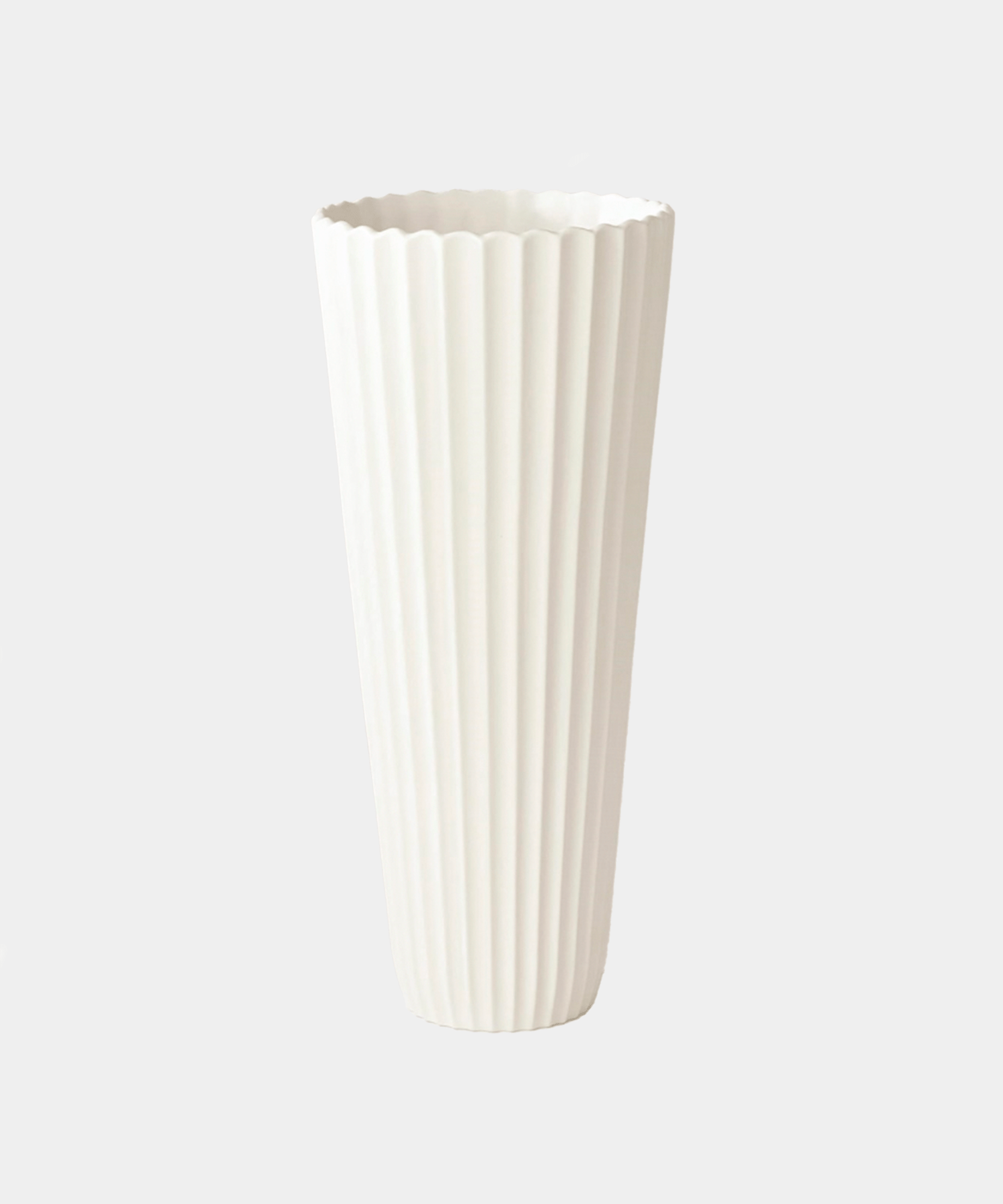 Fluted Vase, White – Stephenson House