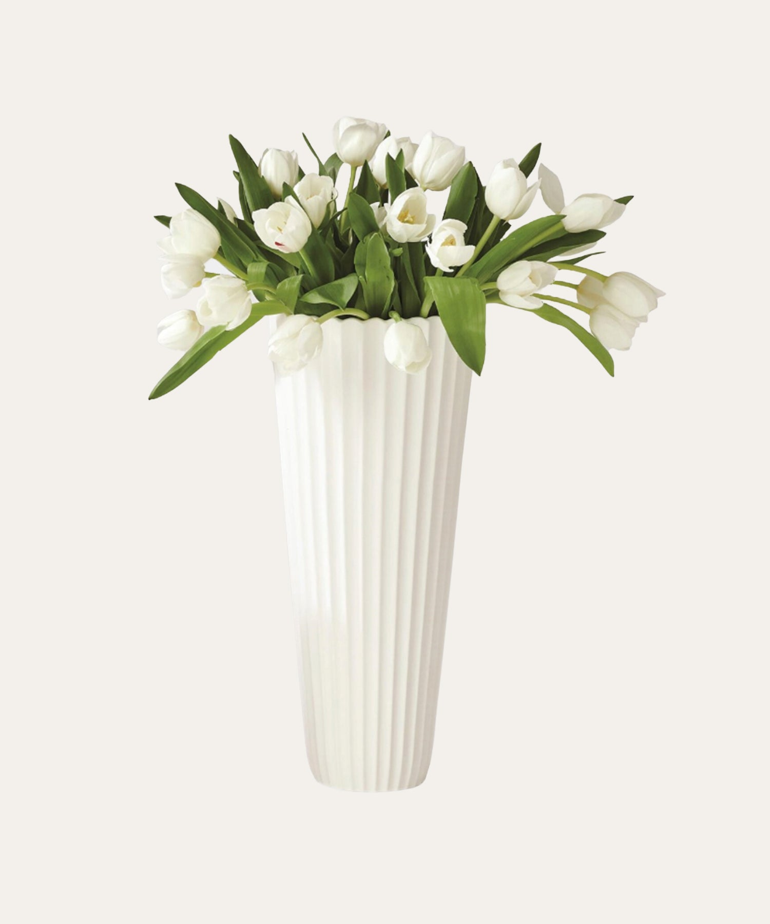 Fluted Vase, White – Stephenson House