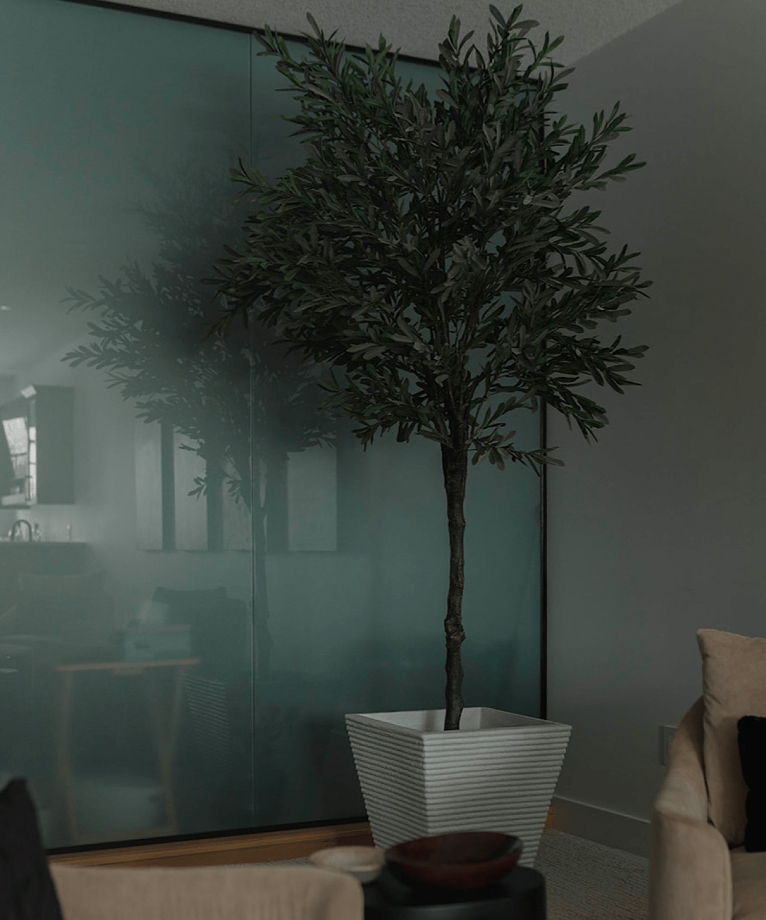 Square Ribbed Fiberglass Tree Planter – Stephenson House