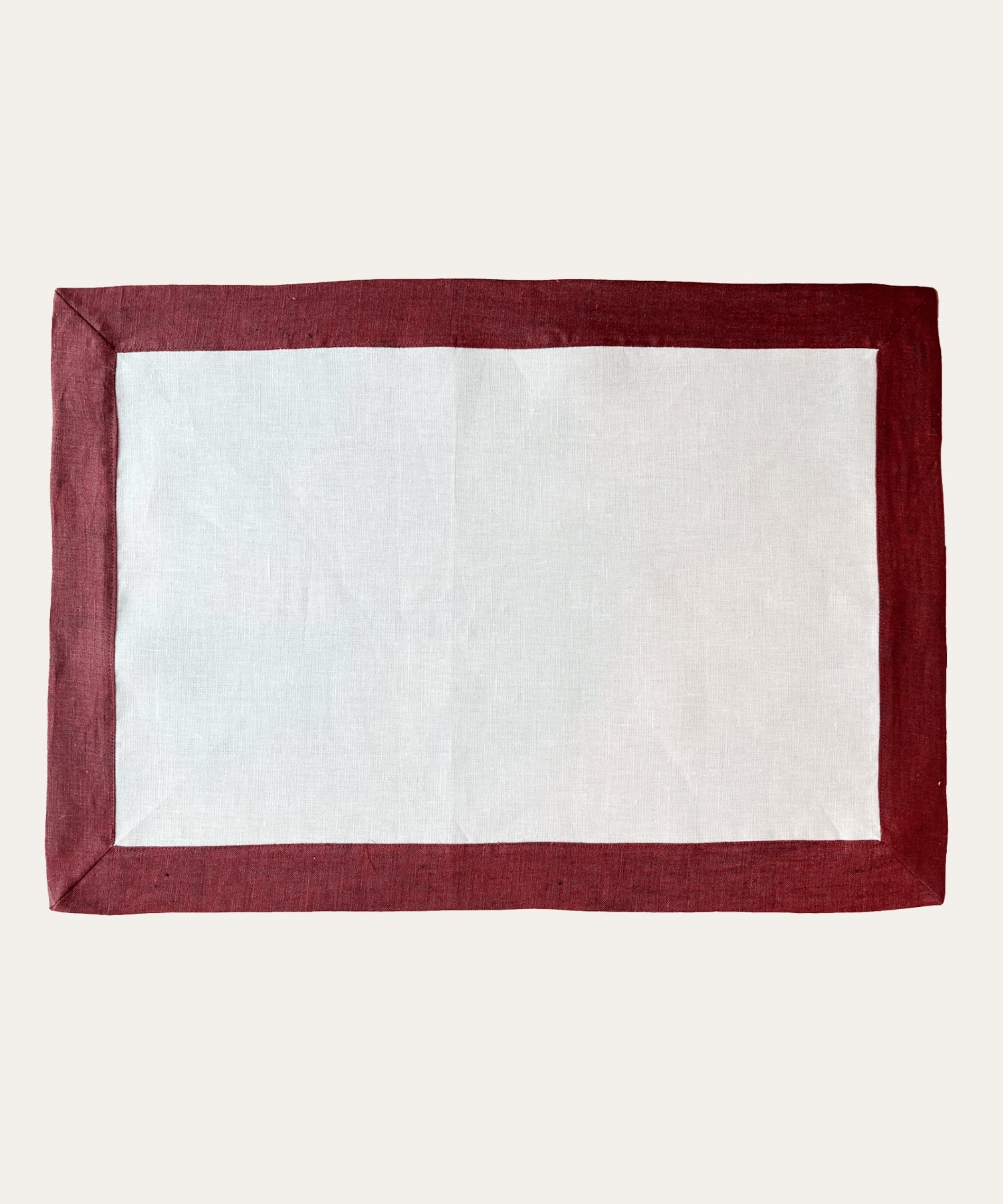 Wide Border Placemat, Wine – Stephenson House
